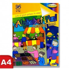 Colouring book A4 - 96pages Alphabet – Kiddietot