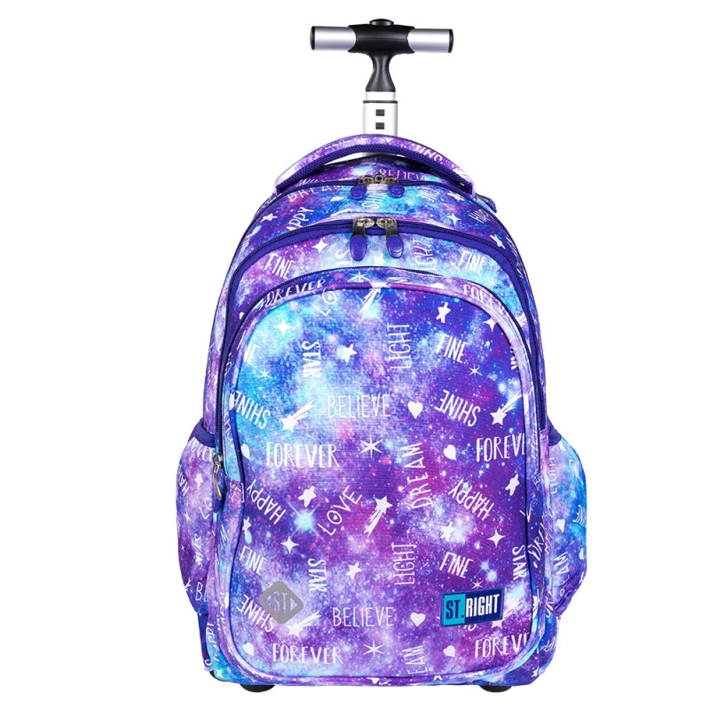 Galaxy Girl 3 compartment Trolley Backpack 44x33x25cm