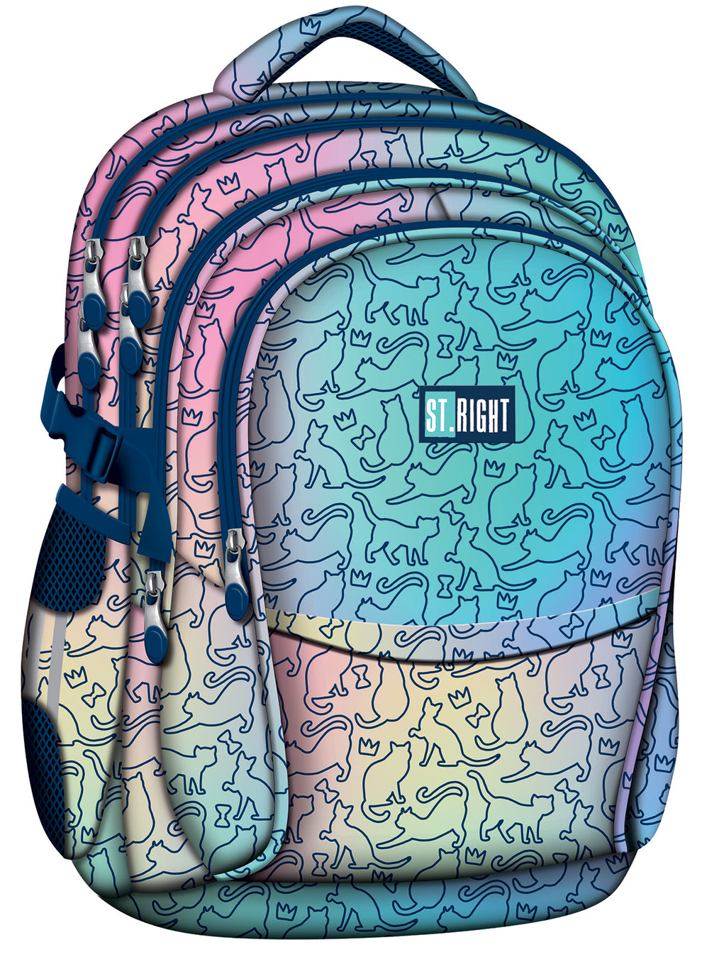 Ombre Cats 4 compartment Backpack BP01 42x32x20 cm – Kiddietot