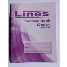 Copybook - Lines Collection 80 pages wide lines – Kiddietot