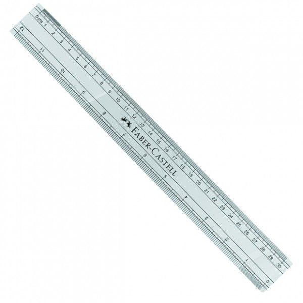 FABER CASTELL 30CM CLEAR BROAD RULER – Kiddietot