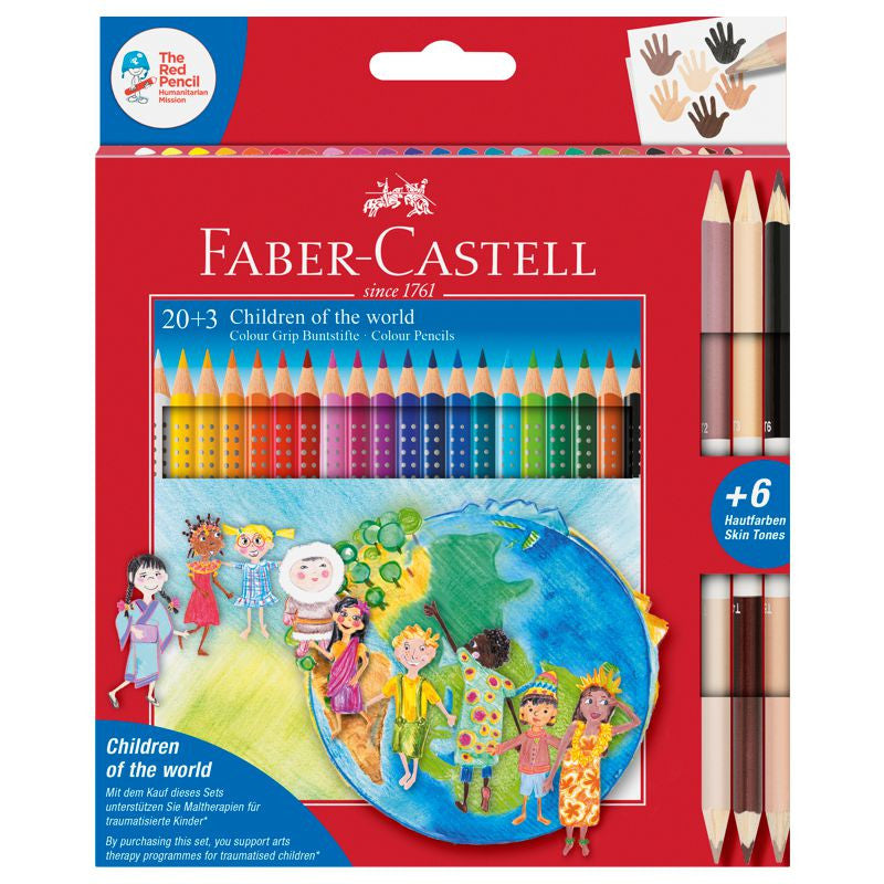 Faber Castell 20+ 3 Colour Grip Pencils Triangular – Kiddietot